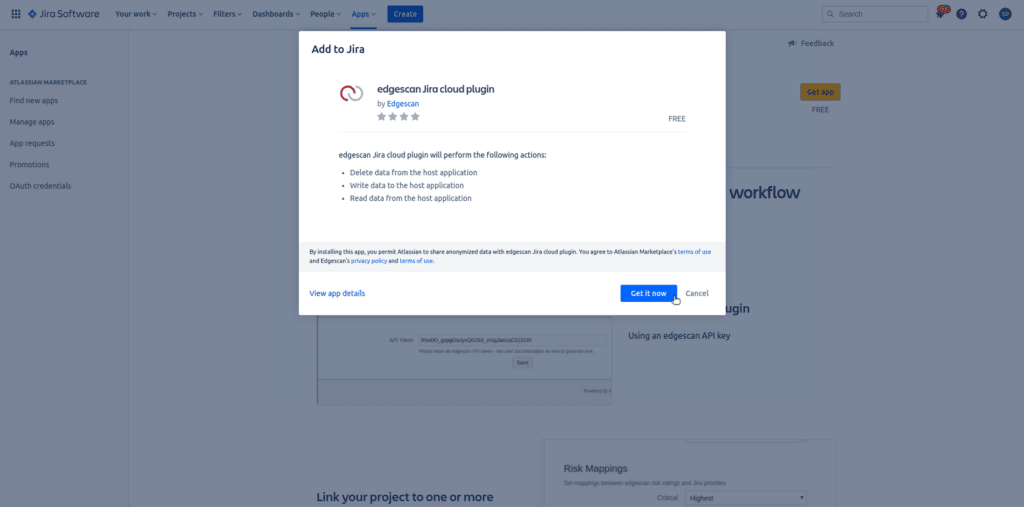 Jira Cloud | Edgescan
