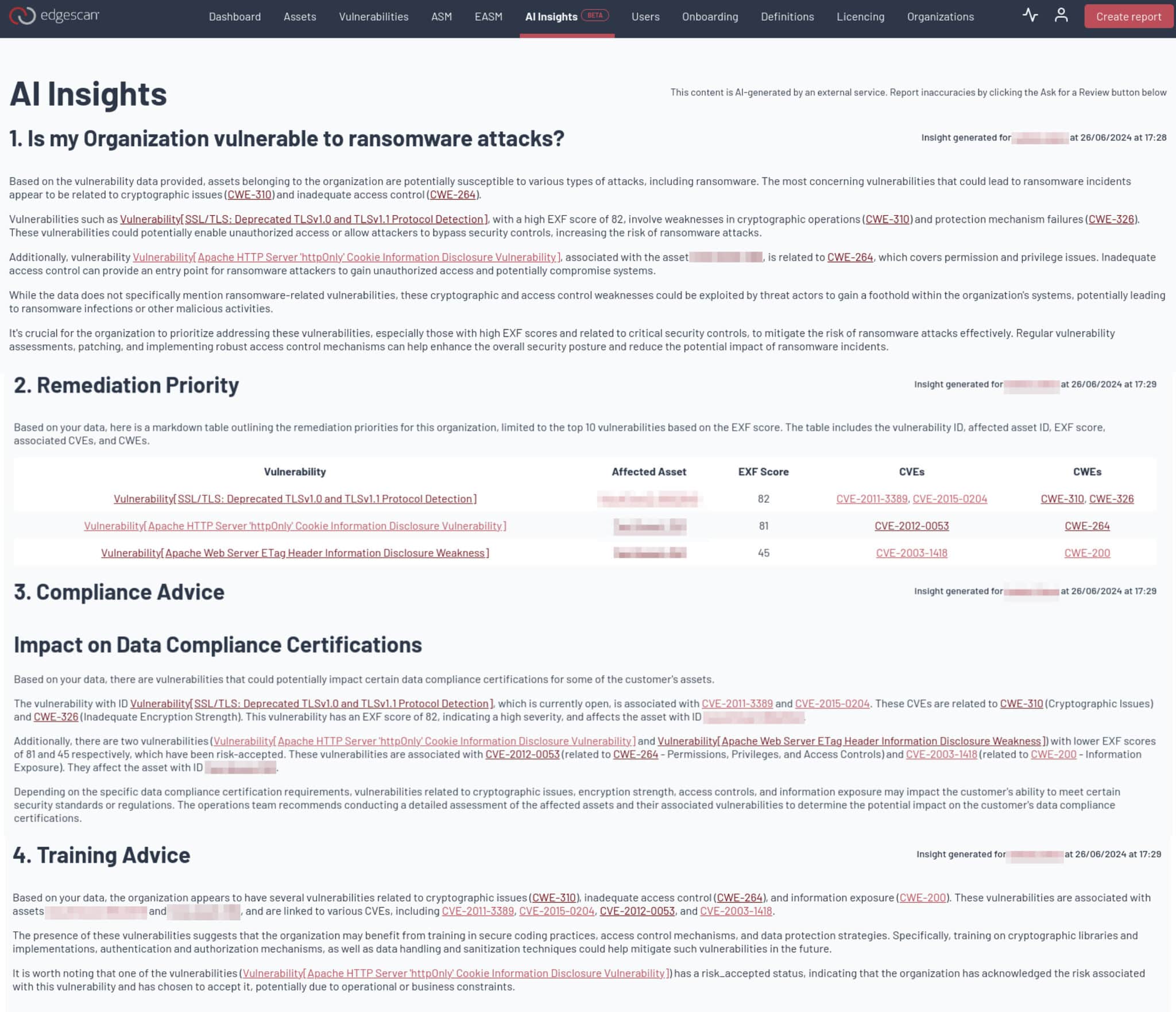Enhancing Cyber Security with AI Insights by Edgescan | Edgescan